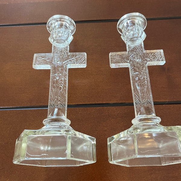 Glass Crucifix - Etsy