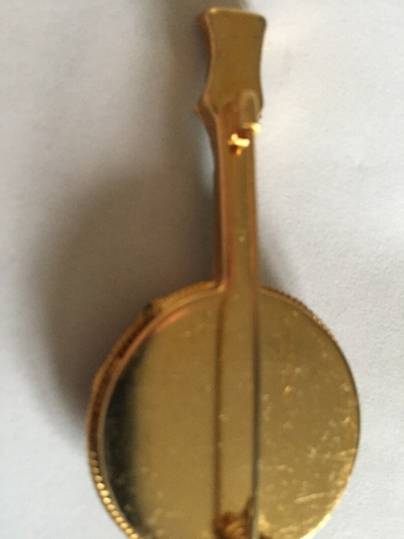 60s Micro Mosaic/goldtone Mandoline Shape Flower Brooch - Etsy