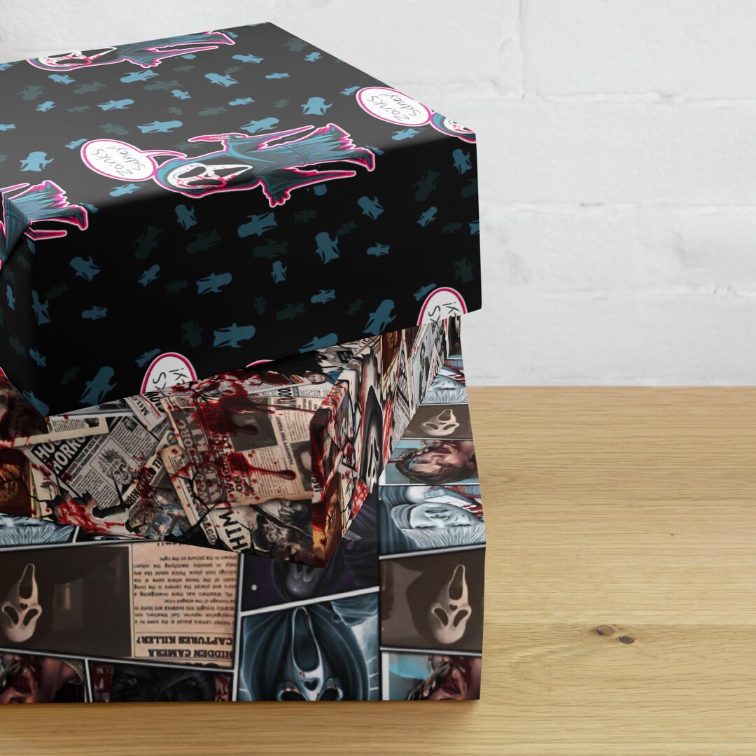 Horror Characters Wrapping Paper Sheets - Etsy