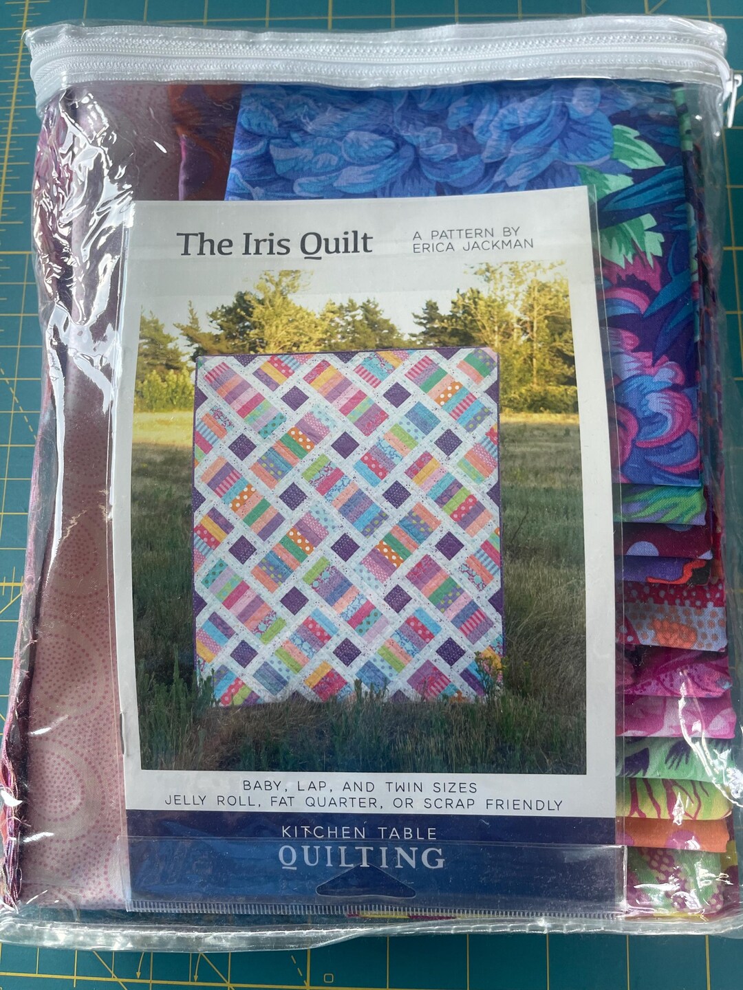 Kaffe Fabric , the Iris Quilt Kit, Kitchen Table Quilting - Etsy