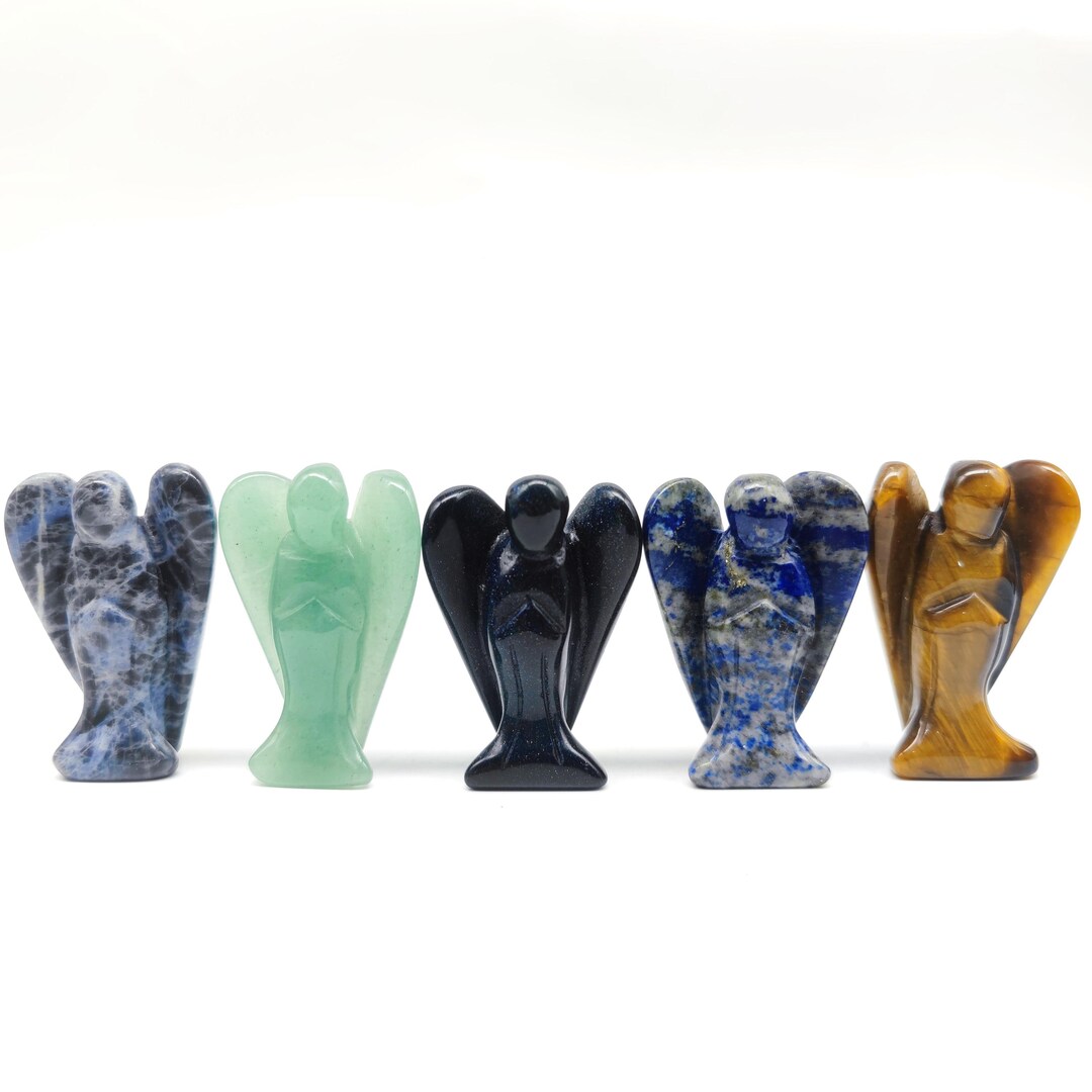 Crystal Angel Crystals Healing Stones Guardian Angel Statue Gemstone ...