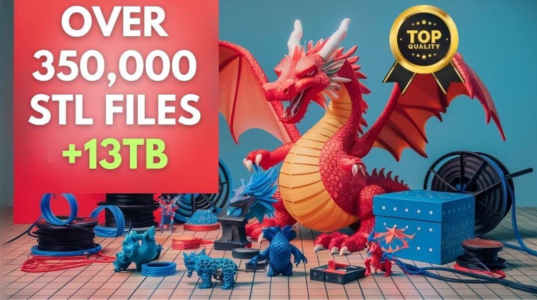 Mega Model Print Pack 3d, Stl Pack, Big Stl, Instant Stl Bundle - Etsy