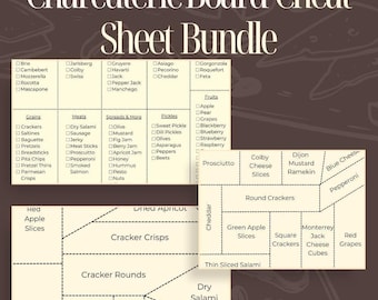 The Ultimate Charcuterie Bundle: Master the Art of Board Building With Complete Cheat Sheets and ...