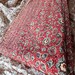 Hand Block Print Ajrakh Cotton Fabric | Red Geometric Indian Textile ...