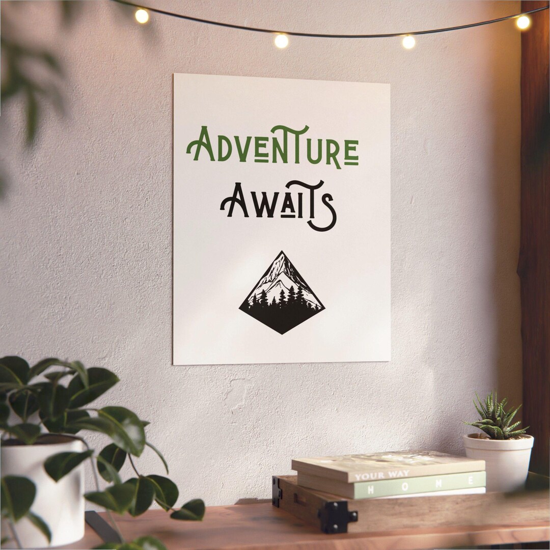 Adventure Awaits,focus and Success Inspirational Print,gratitude and ...