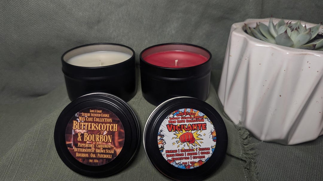 Man Cave Candle | Masculine Scents| Man Cave Collection - Etsy