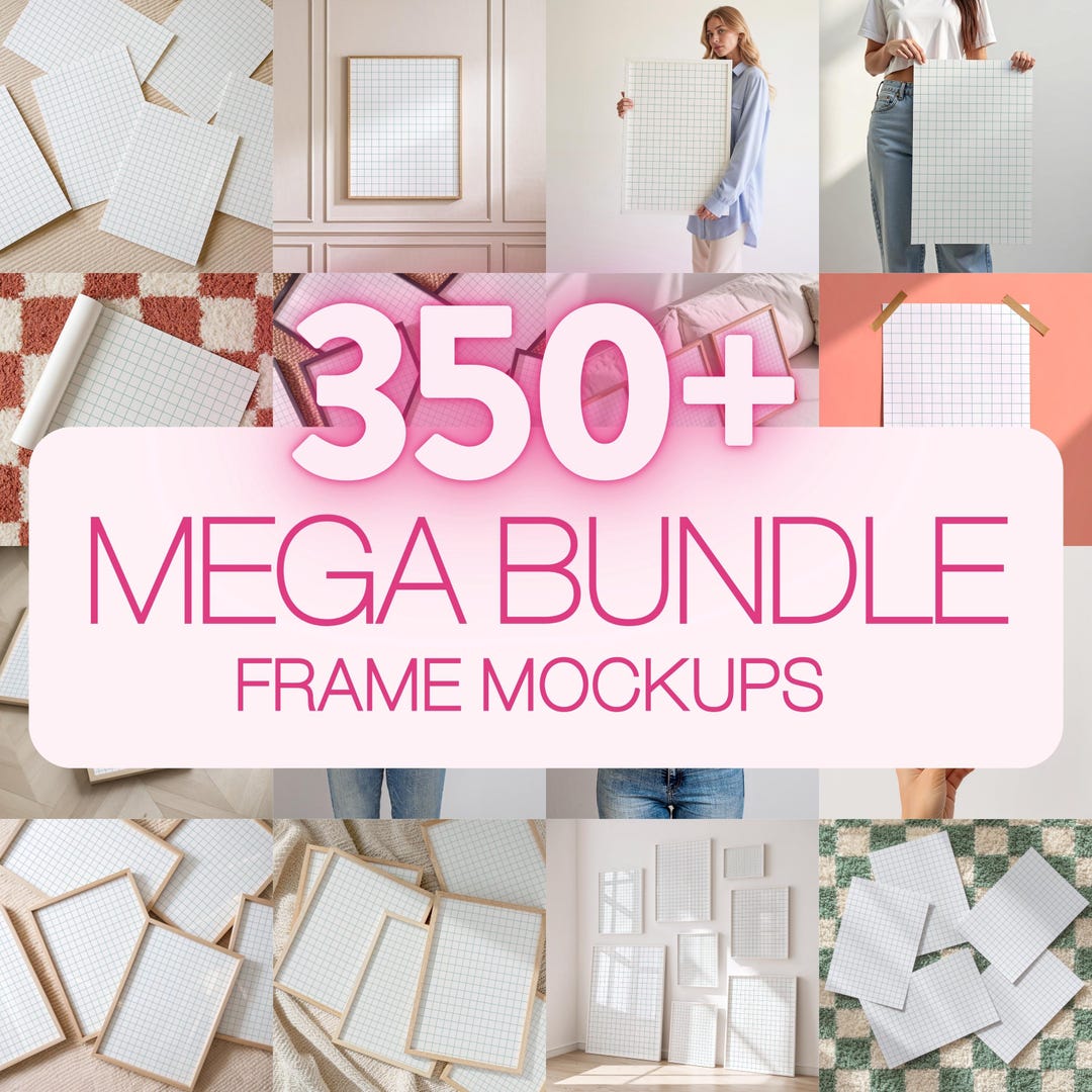 Frame Mockup Mega Bundle, Frame Mockup Wholeshop Bundle 230+ PSD JPG ...