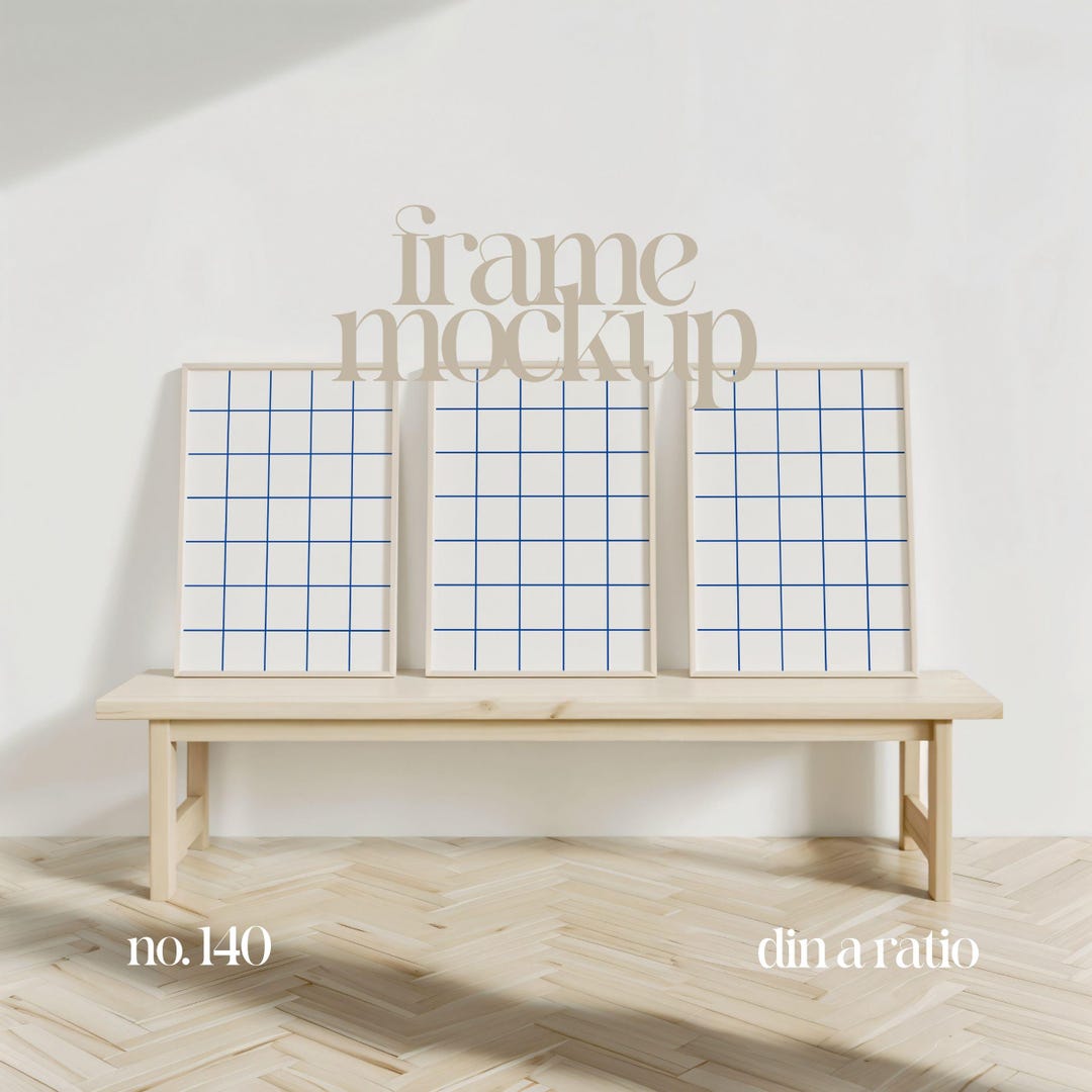Set of 3 Frames Mockup, PSD Frame Mockup for Wall Art, Frame Mockup Set ...