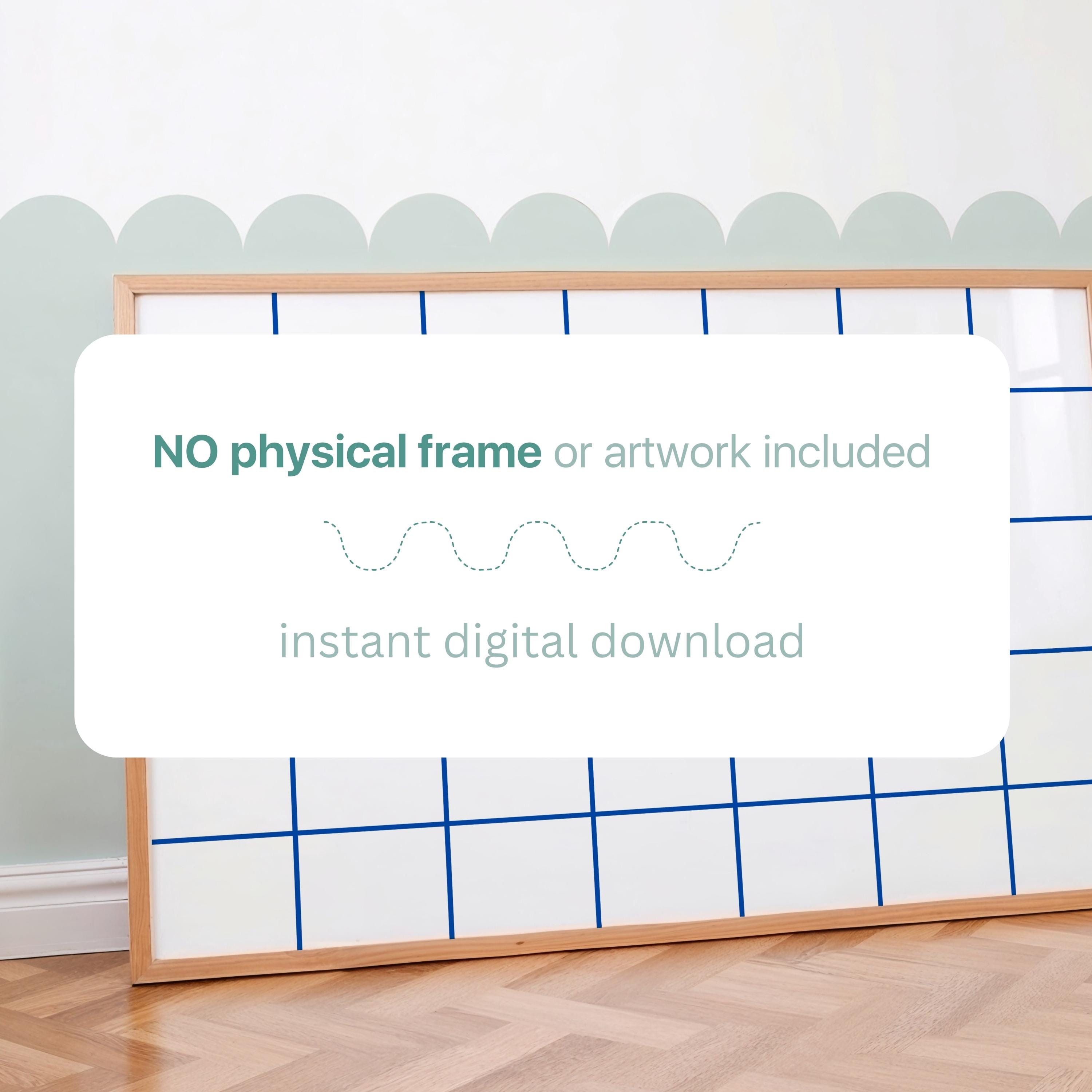 3x2 Ratio Nursery Horizontal Mockup, Modern Kids Room Poster Template ...