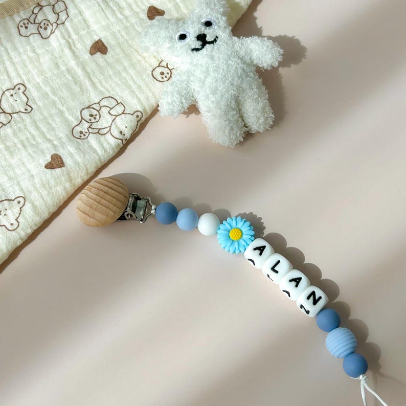 Personalized Pacifier Clip, Custom Baby Pacifier Clip, Personalized ...