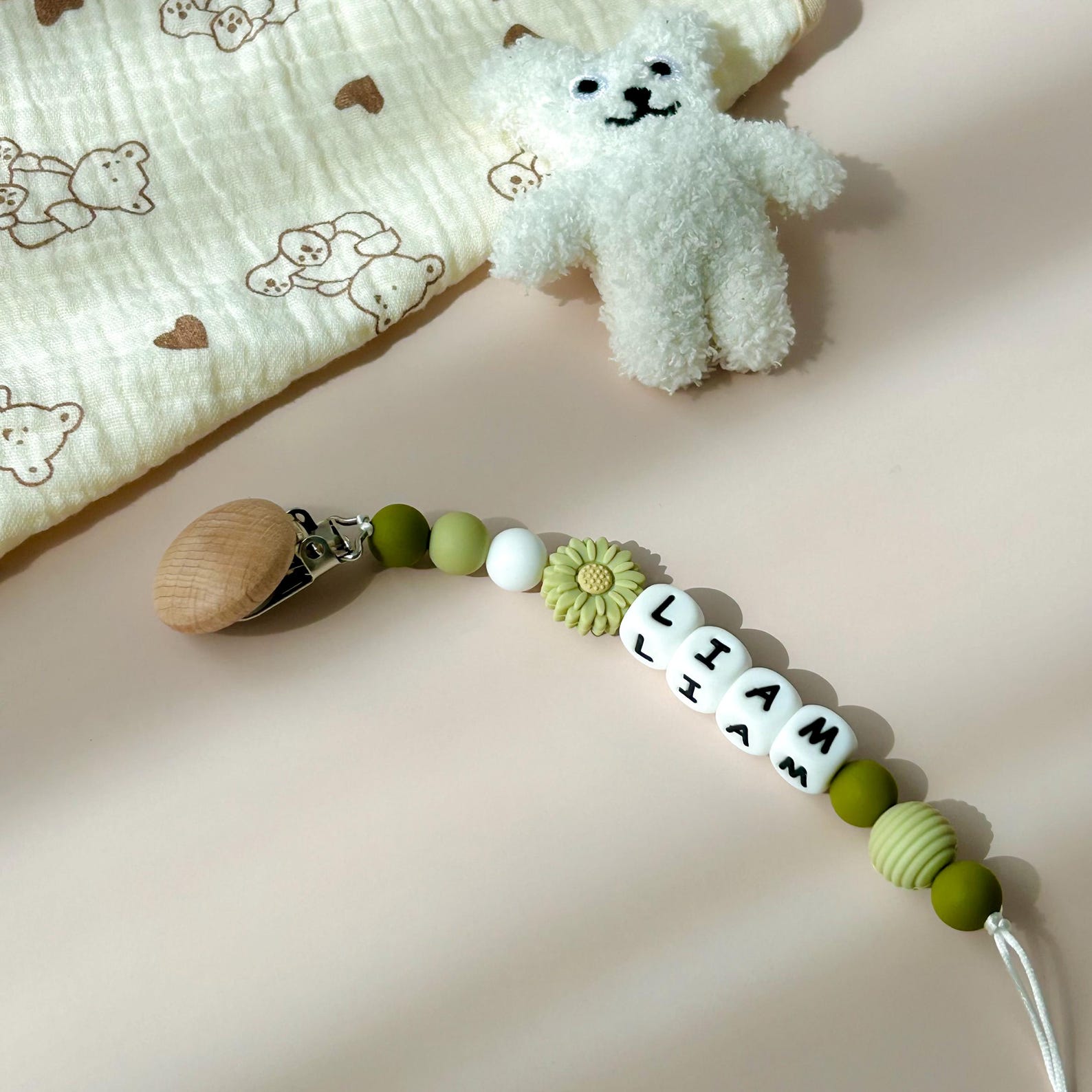 Personalized Pacifier Clip, Custom Baby Pacifier Clip, Personalized ...