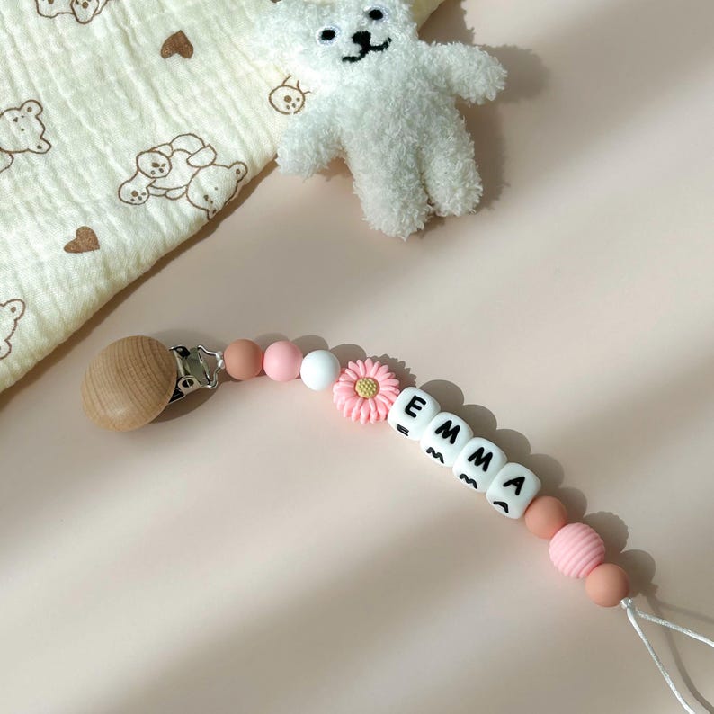 Personalized Pacifier Clip, Custom Baby Pacifier Clip, Personalized ...