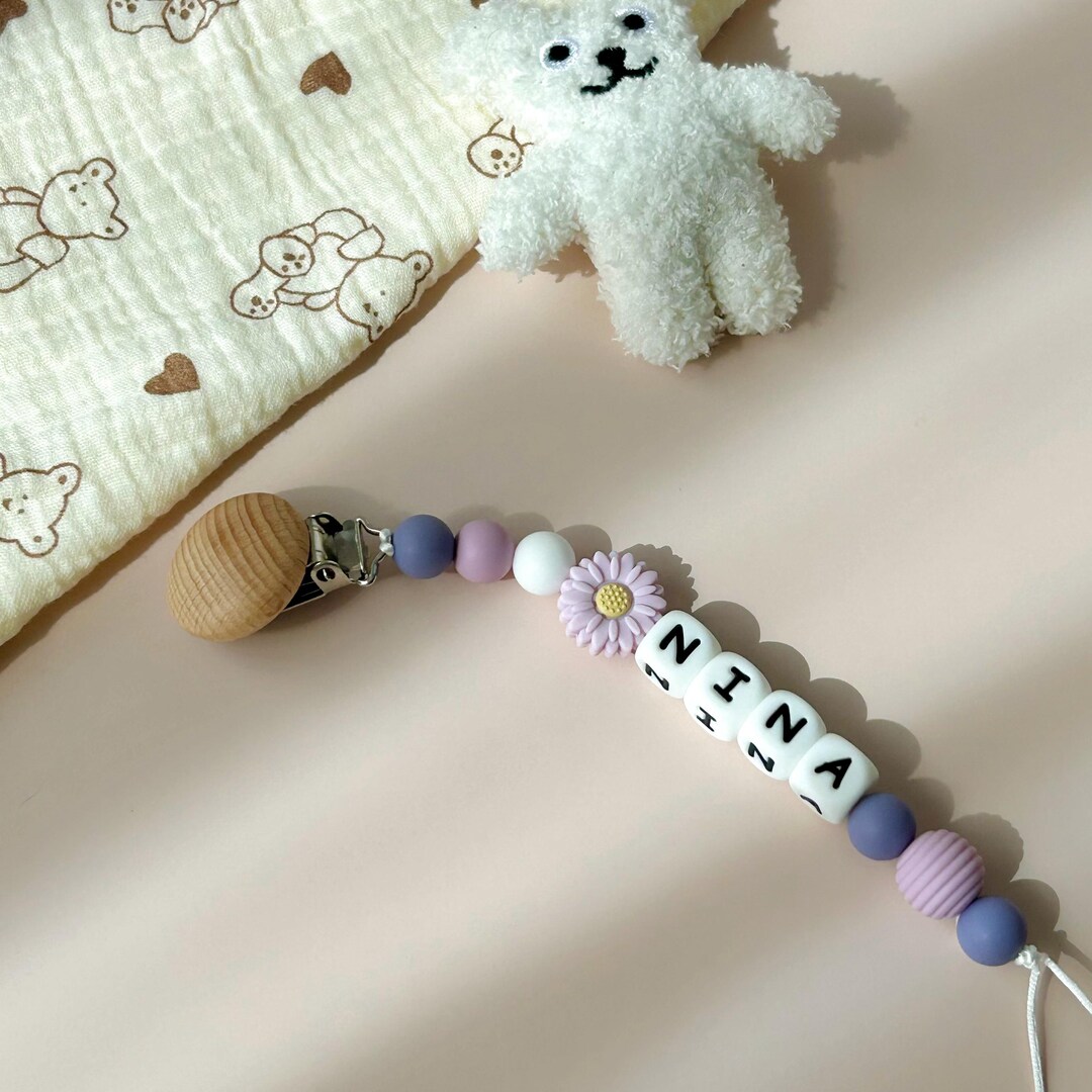 Personalized Pacifier Clip, Custom Baby Pacifier Clip, Personalized ...