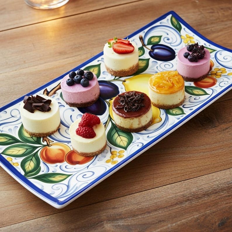 Positano Amalfi Fruit Bone China Tray – Italian Majolica Serving ...