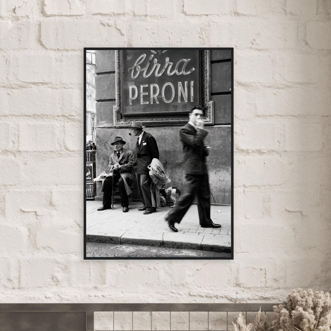 Peroni Beer Vintage Photo of Rome Street Framed Poster 4 Sizes - Etsy
