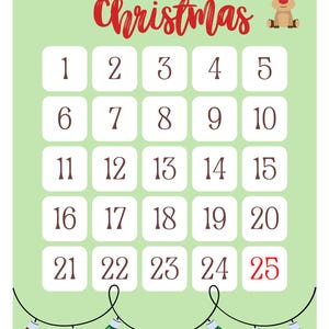 Holiday Countdown Pack, Calendar for Countdown to Thanksgiving ...