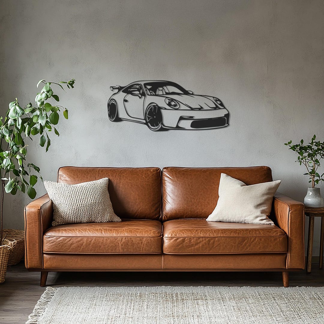 Metal Sports Car Wall Art, Modern Car Enthusiast Decor, Racing Car ...