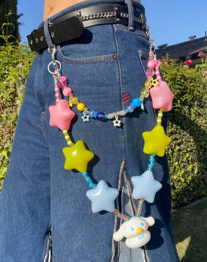 Cinnamoroll Kandi Star Belt Chain - Etsy