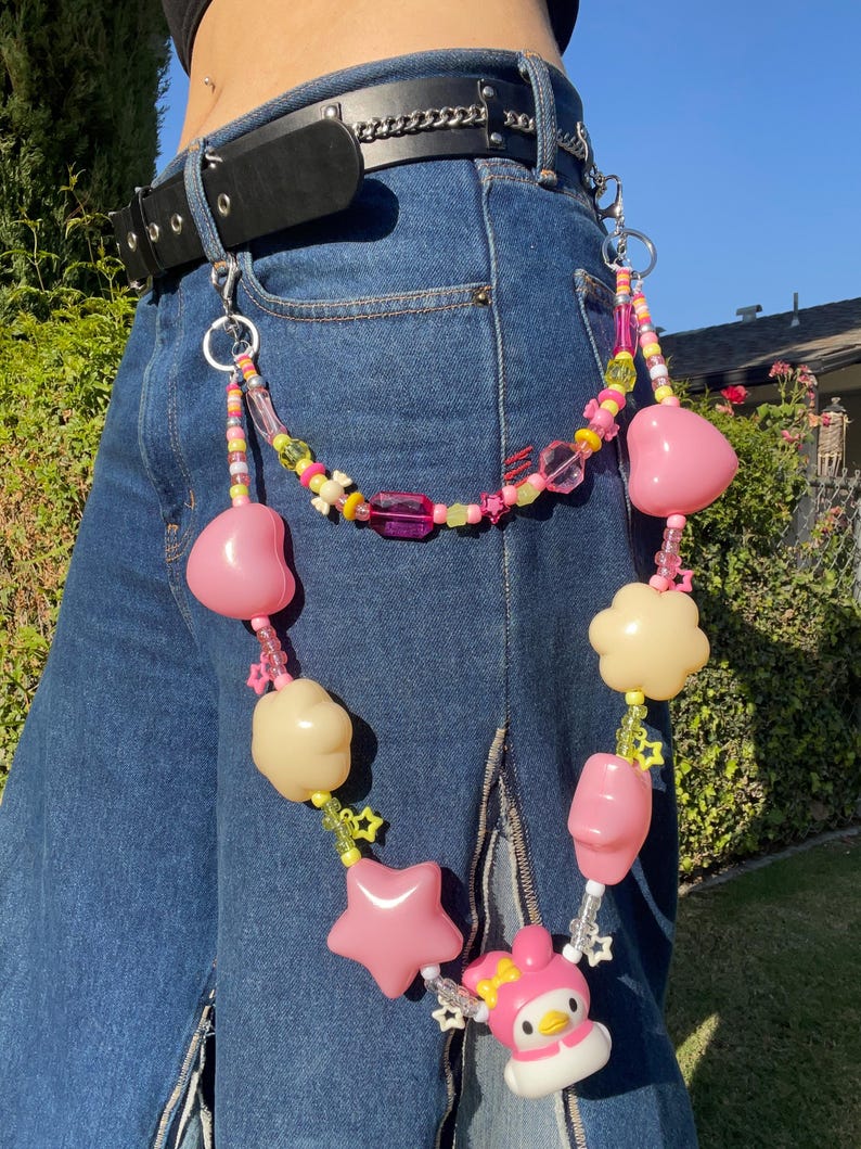My Melody Kandi Star Belt Chain - Etsy