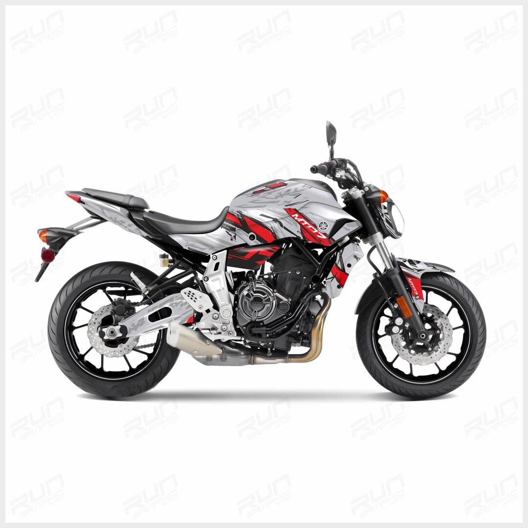 Yamaha MT-07 Line Graphic Kit, Custom Motorcycle Decals, Perfect ...