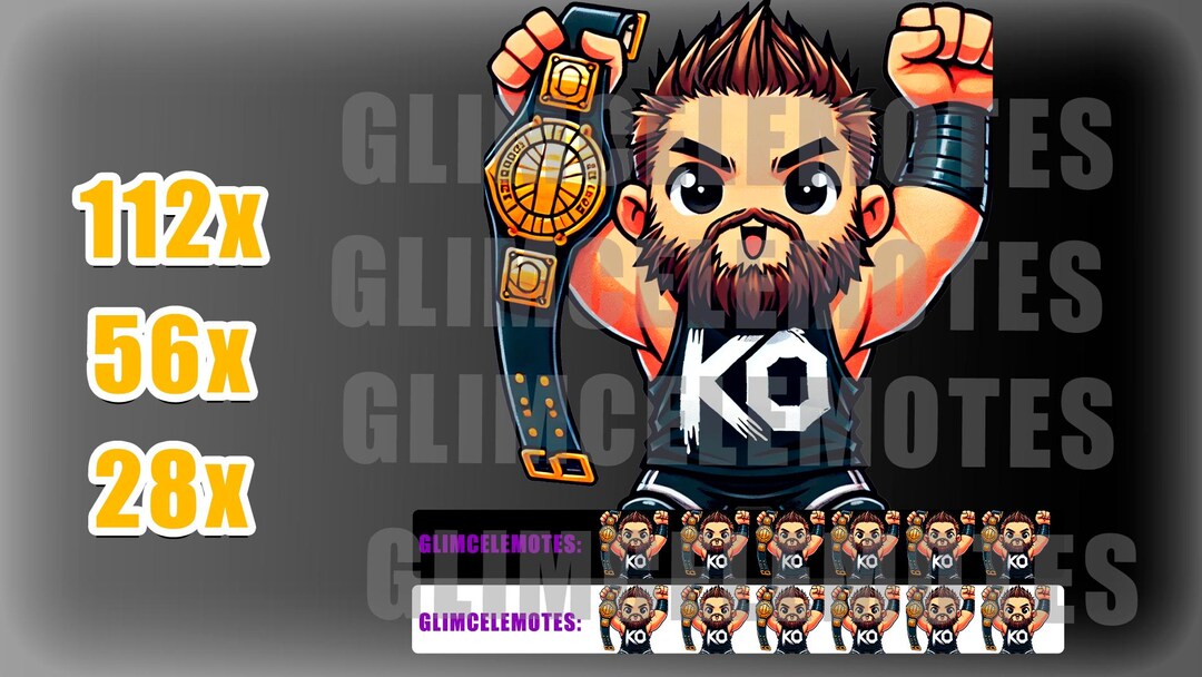WWE Chibi Emote - Kevin KO With Championship - Best Wrestling Emotes ...