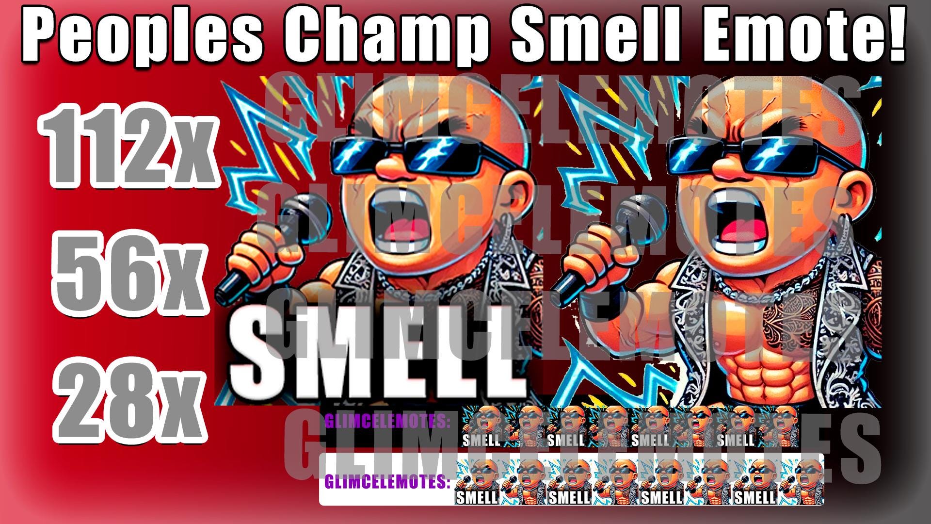 WWE If You Smell Chibi Wrestling Emotes for Twitch, Youtube - Etsy