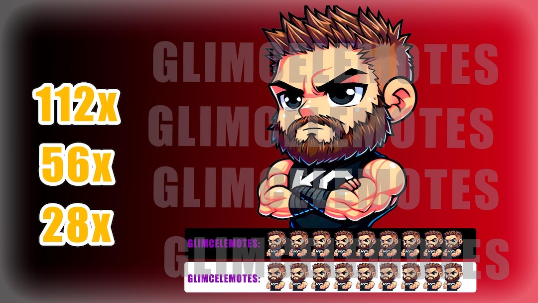 WWE Chibi Emote - Kevin KO - Best Wrestling Emotes for Social Media - Etsy
