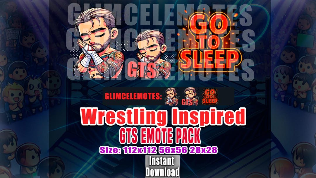 Wrestling Emote - Go to Sleep - Chibi Emote for Twitch, Youtube ...
