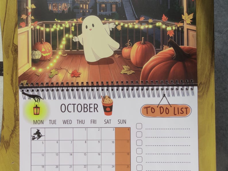 Ghostie's Little World Wall Calendar ( 14" X 11.5"), Cottagecore Wall ...