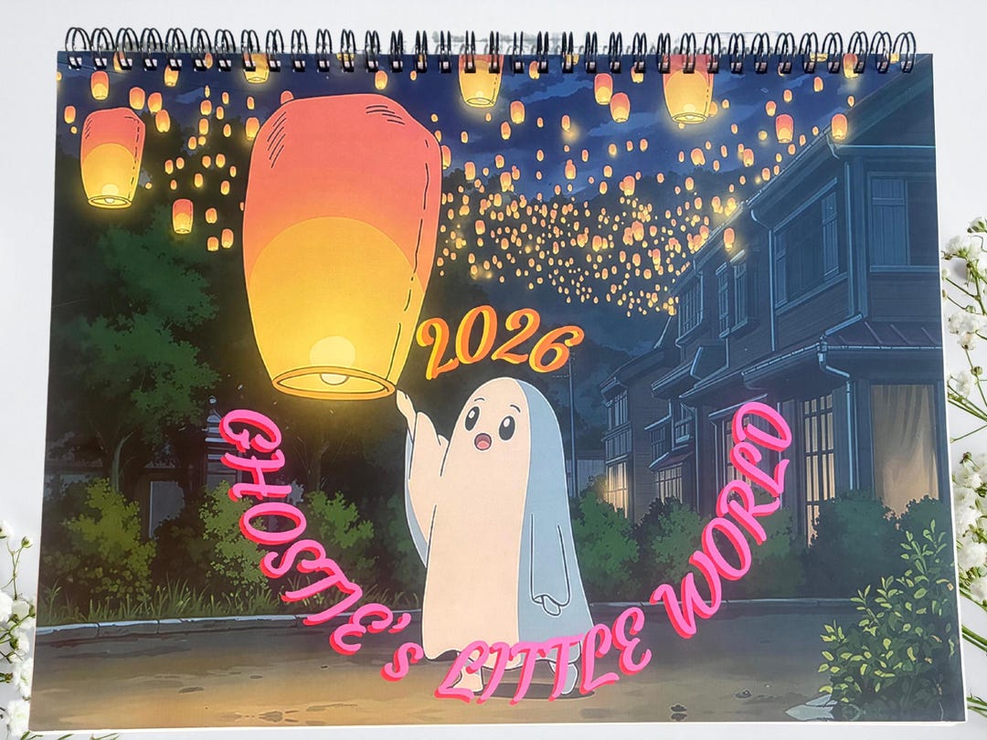Buy Ghostie's Little World Wall Calendar ( 14" X 11.5"), Cottagecore ...