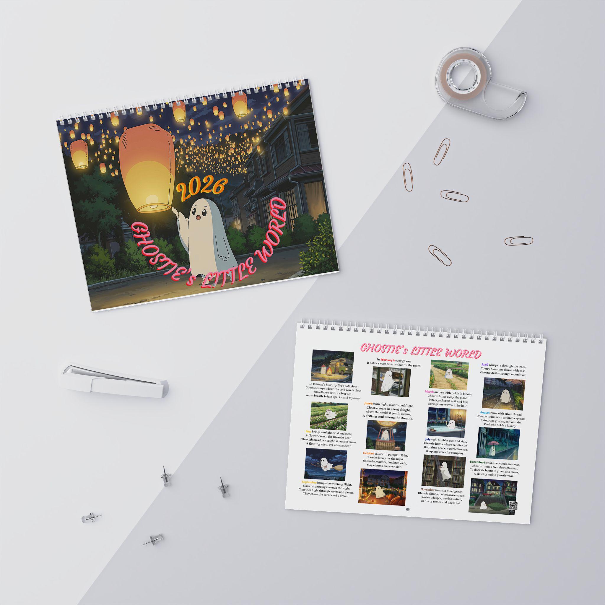 Ghost Calendar, Cottagecore Whimsical Art, 11" X 8.5" - Etsy
