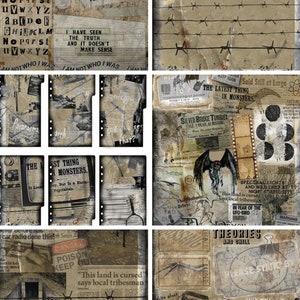 Mothman Cryptid Research Paranormal Investigator Junk Journal Kit 100 ...