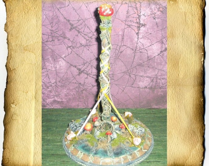 Mystical Mushroom Fairy Maypole, OOAK 1-12 Scale Fantasy Miniature - Etsy