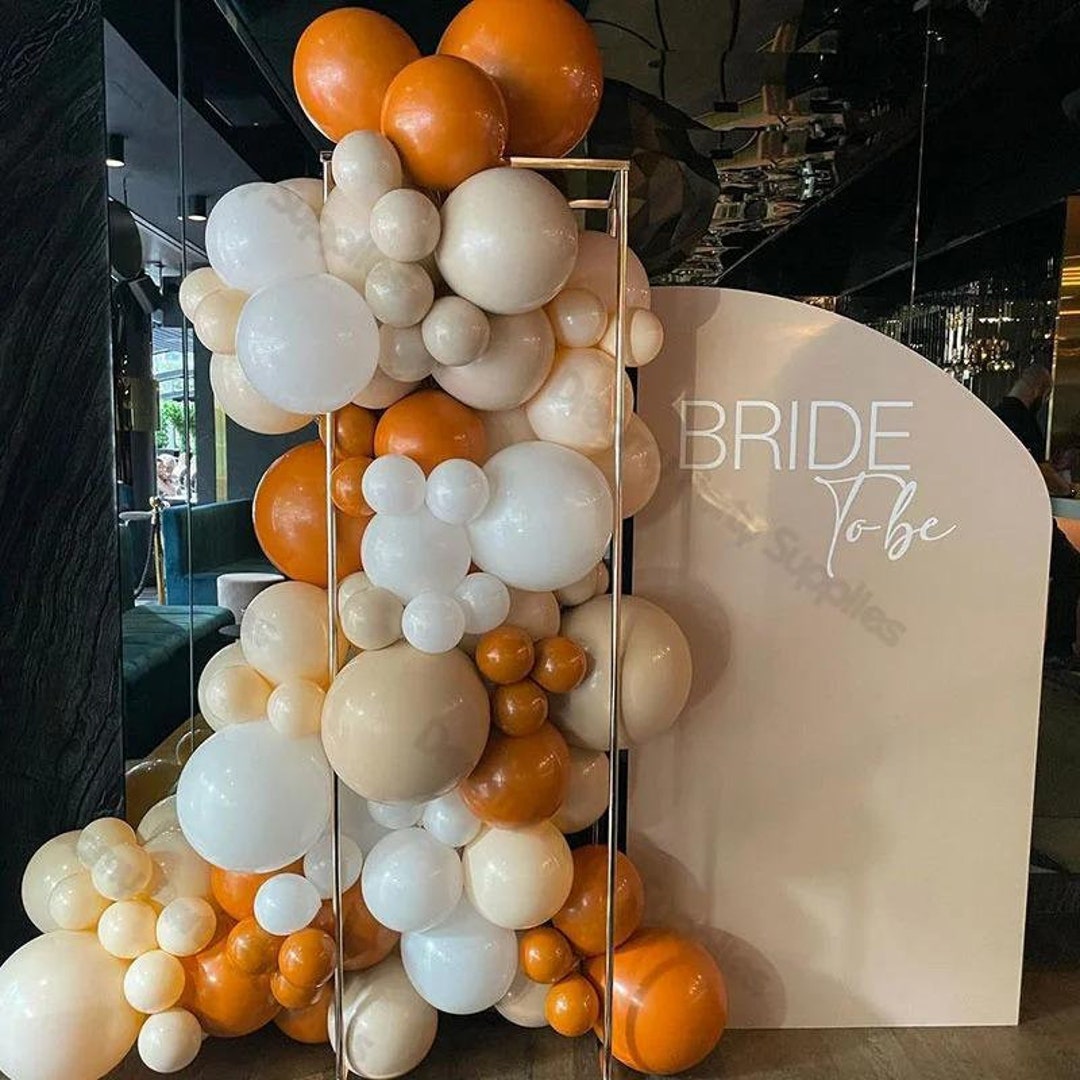 95pcs Terracotta Balloons Garland Kit - White, Peach, Orange & Apricot ...