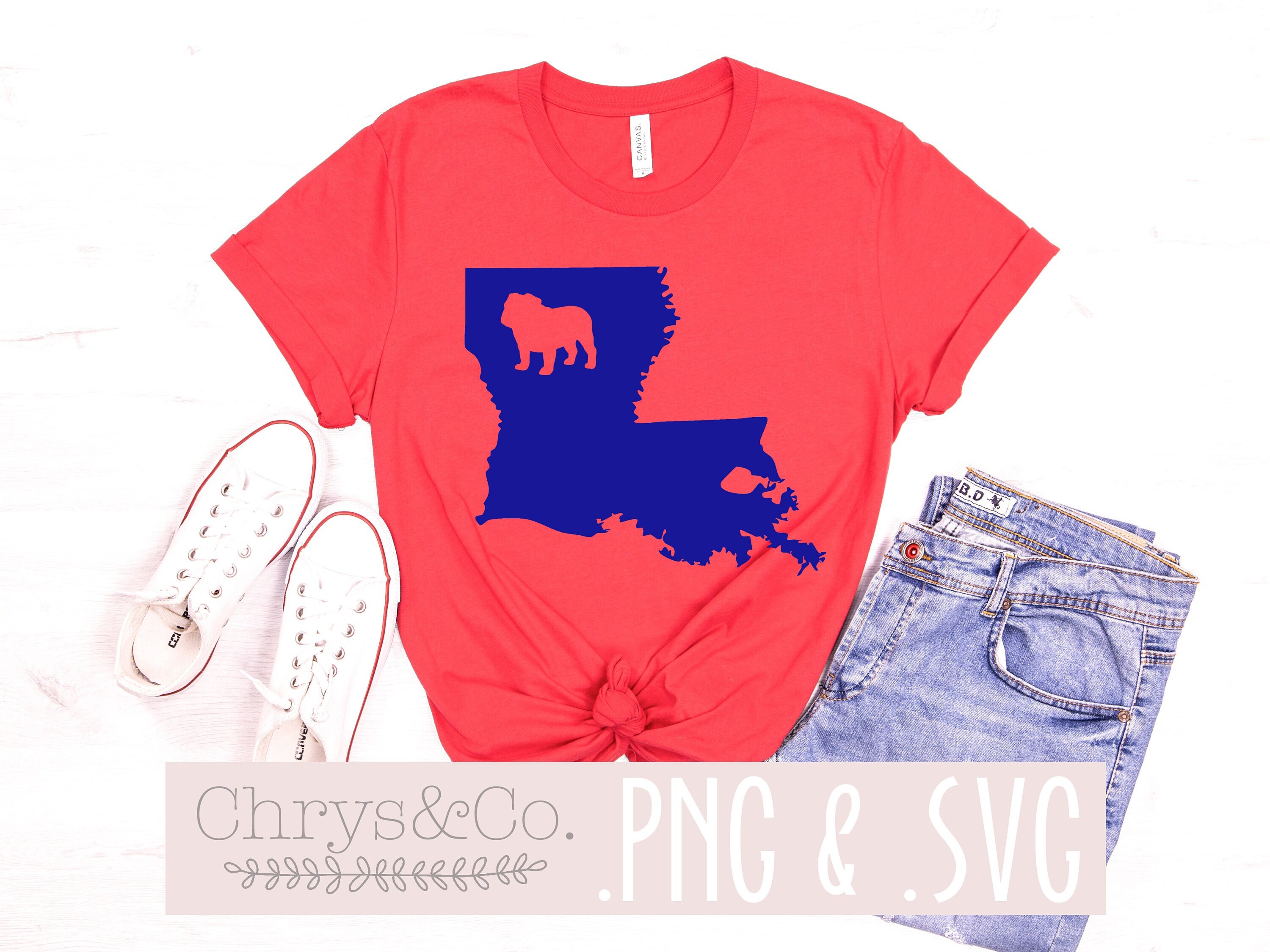 Louisiana Tech Bulldog State Svg Cricut PNG File Digital Design Clip ...
