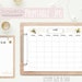 Busy Bee Watercolor Calendar & to Do List Set 2 Piece Digital JPG DIY ...