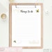Busy Bee Watercolor Calendar & to Do List Set 2 Piece Digital JPG DIY ...