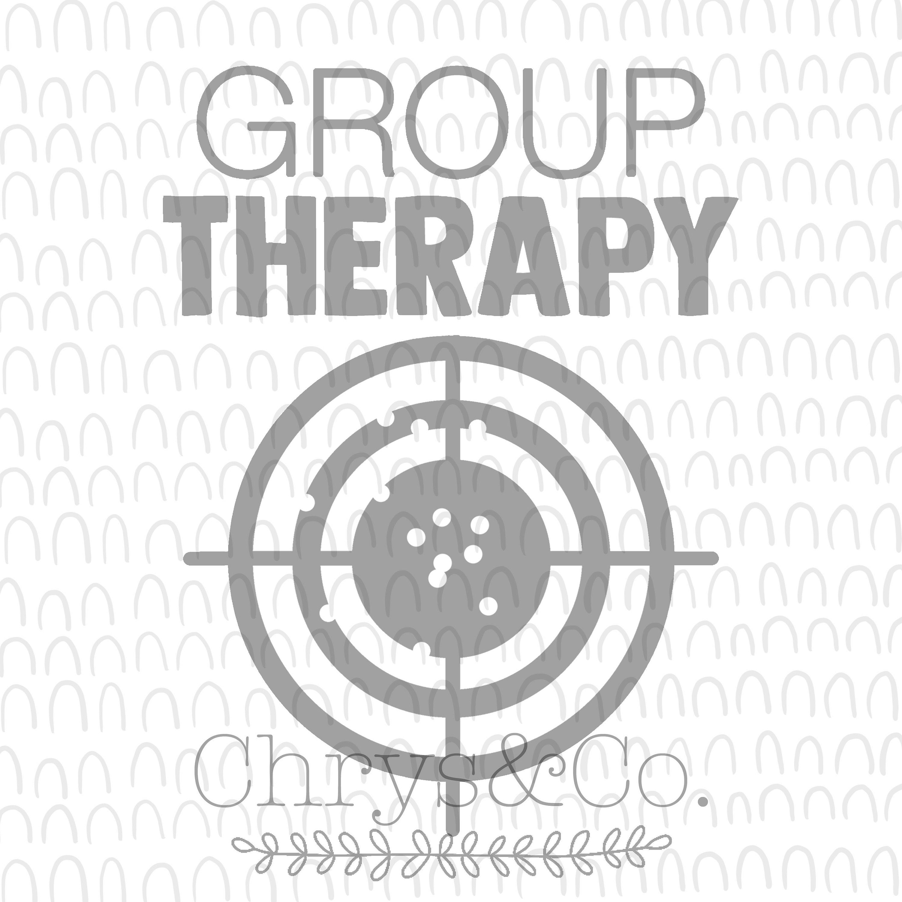 Group Therapy Target Practice Bullet Holes SVG Cricut PNG File Digital ...