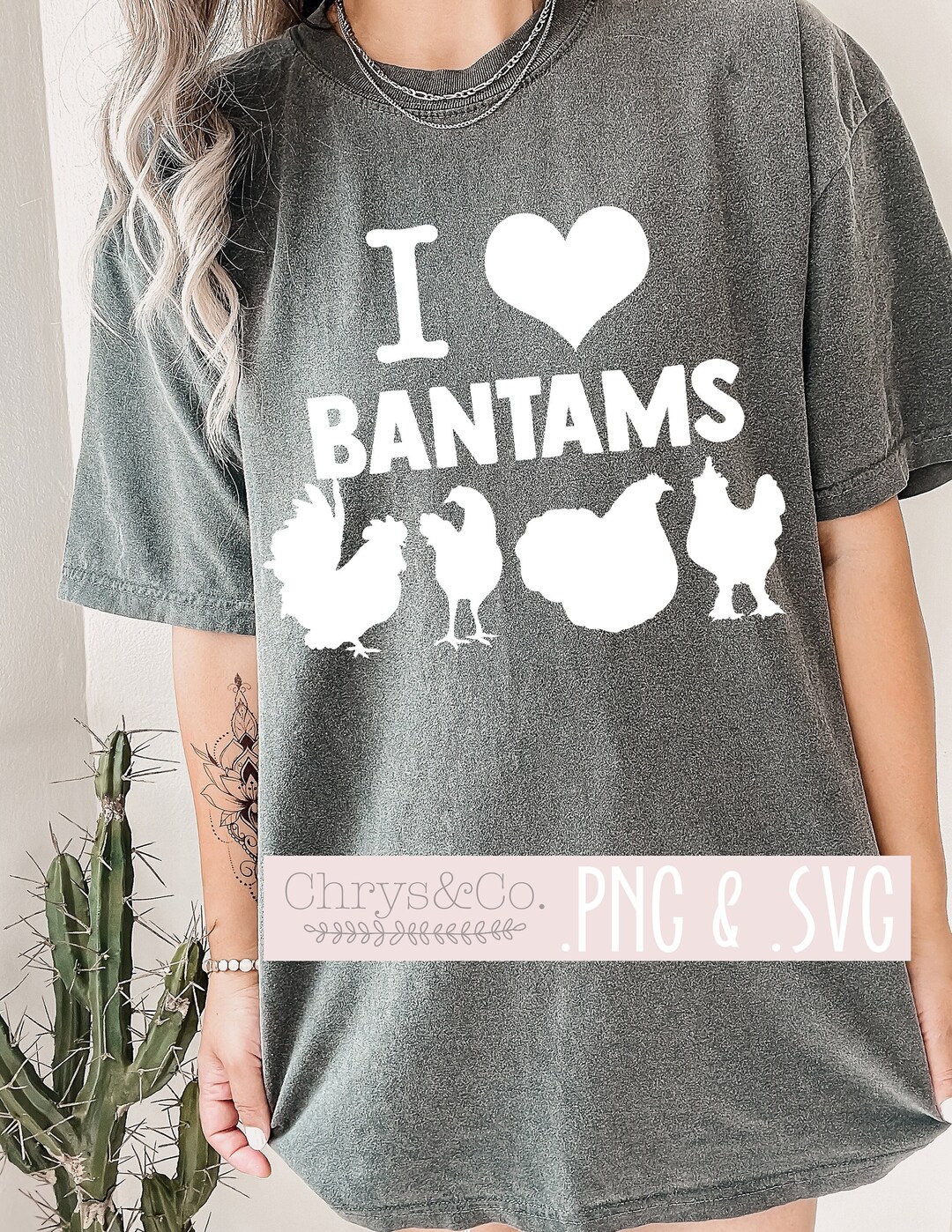 I Love Bantams SVG Cricut PNG File Svg Hen Clip Art Chicken Coop ...