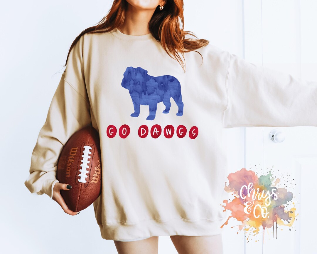 Go Dawgs Louisiana Tech Bulldog Sports Football Watercolor PNG File ...