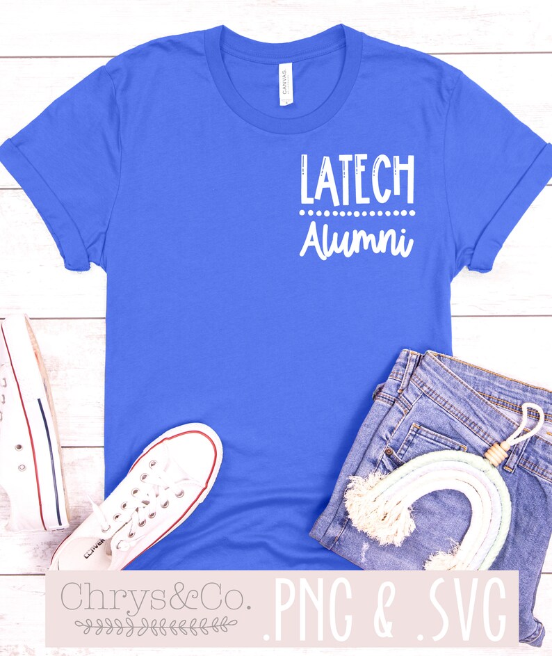 Louisiana Tech Alumni Pocket Style Svg Cricut PNG File Digital Design ...