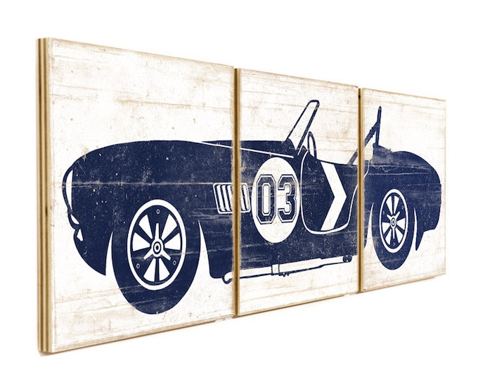 SALE - LAST ONE - Boys Room Decor - Classic Car Decor - Transportation ...
