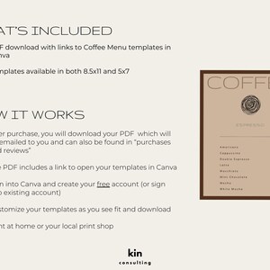 Modern Coffee Shop Menu Template, Minimalist Coffee Shop Menu ...