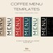 Modern Coffee Shop Menu Template, Minimalist Coffee Shop Menu ...