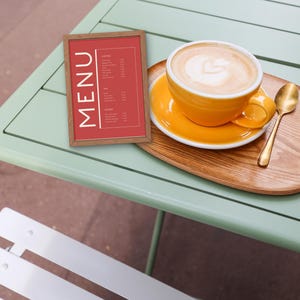 Modern Coffee Shop Menu Template, Minimalist Coffee Shop Menu ...