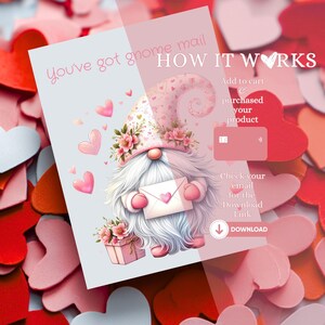 Watercolor Valentines Gnomes Clipart: Whimsical Gnomes PNG ...