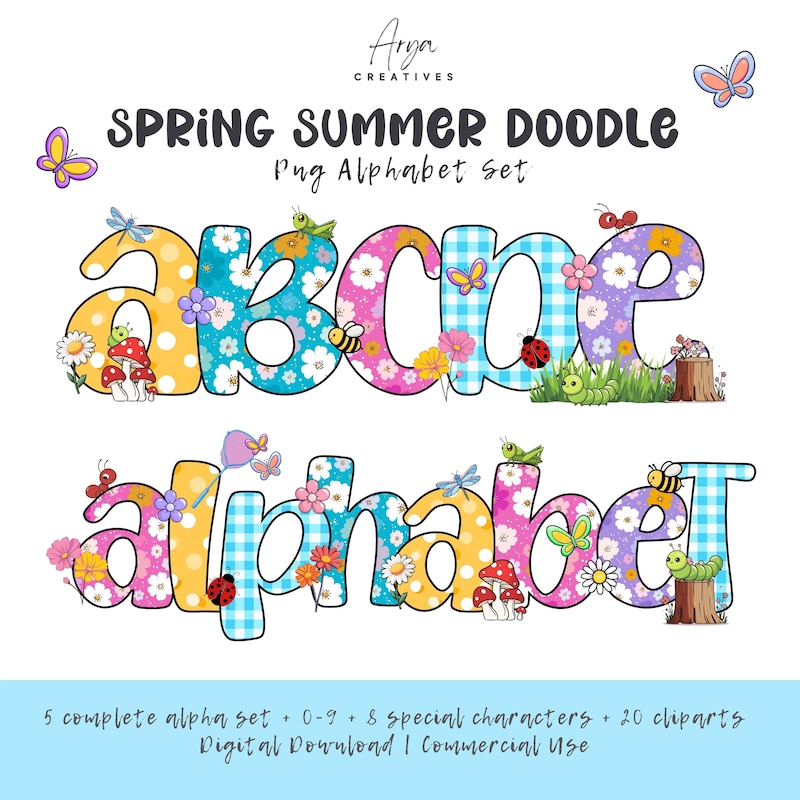 Spring Letters - Etsy