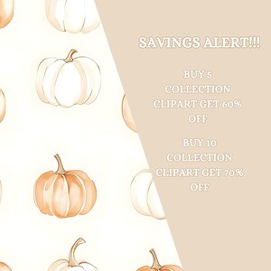 Watercolor Cozy Autumn Seamless Patterns, Cozy Rustic Seamless Patterns ...
