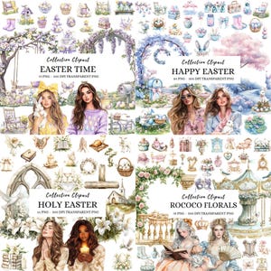 Spring and Easter Clipart, Large Spring Clipart Bundle, XX Bundle ...