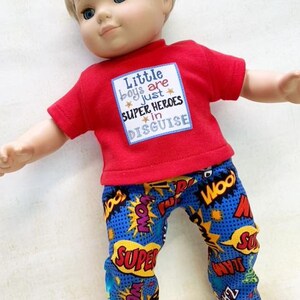Super Hero's T-shirt Outfit for Bitty Baby Boy Dolls - Etsy